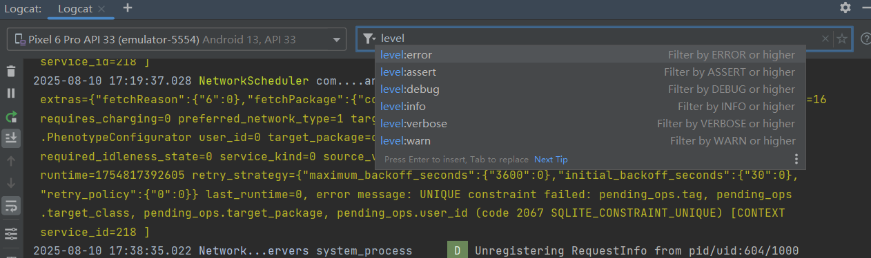 新手友好！10分钟学会Android Studio Logcat日志监控方法（附Android Studio下载地址）_android studio logcat 过滤-CSDN博客