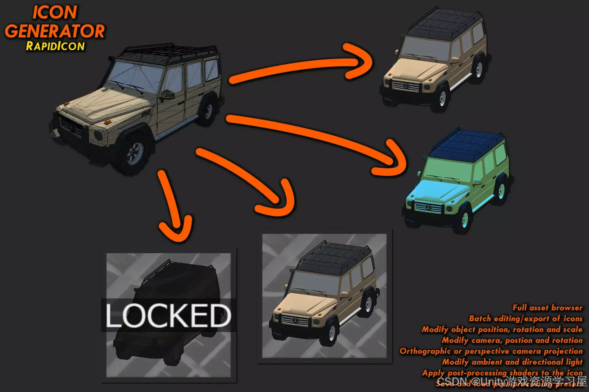 【Unity 图标生成和自定义插件】RapidIcon | In-Editor Icon Generator 旨在简化和加速图标创建过程-CSDN博客