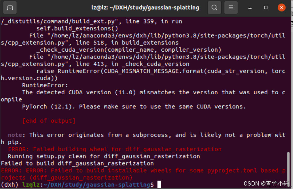 新手小白第一次复现3D高斯&3DGS复现全流程&3D Gaussian Splatting&cudatoolkit=11.6报错解决&Linux安装colmap编译环节报错解决&点云ply文件 ...