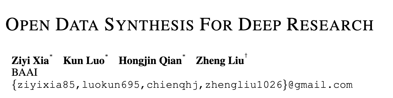 InfoSeek ：BAAI发布Deep Research数据合成框架，效果优异！-CSDN博客