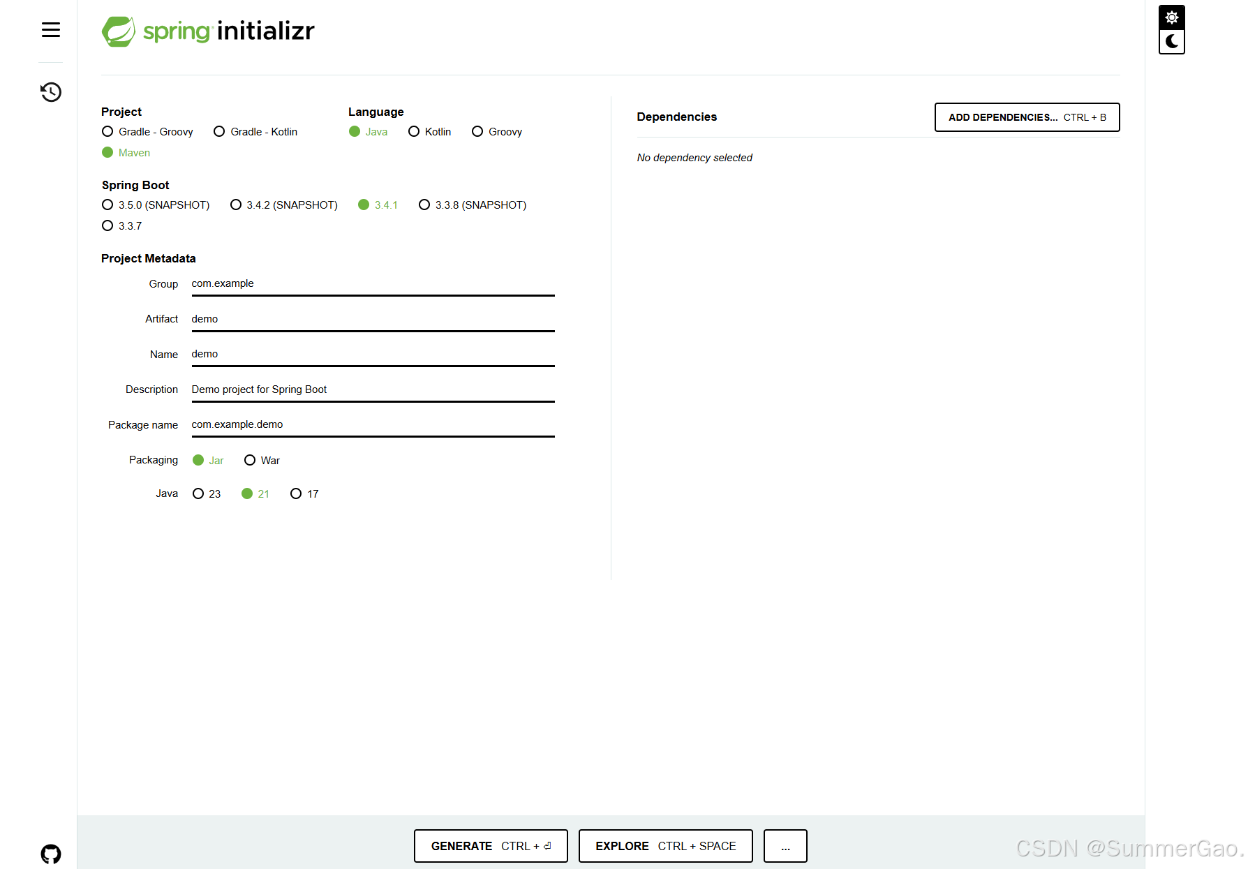 SpringBoot 项目初始化并集成Undertow+MybatisPlus+DM8_springboot+(dm8)+mybatisplus-CSDN博客