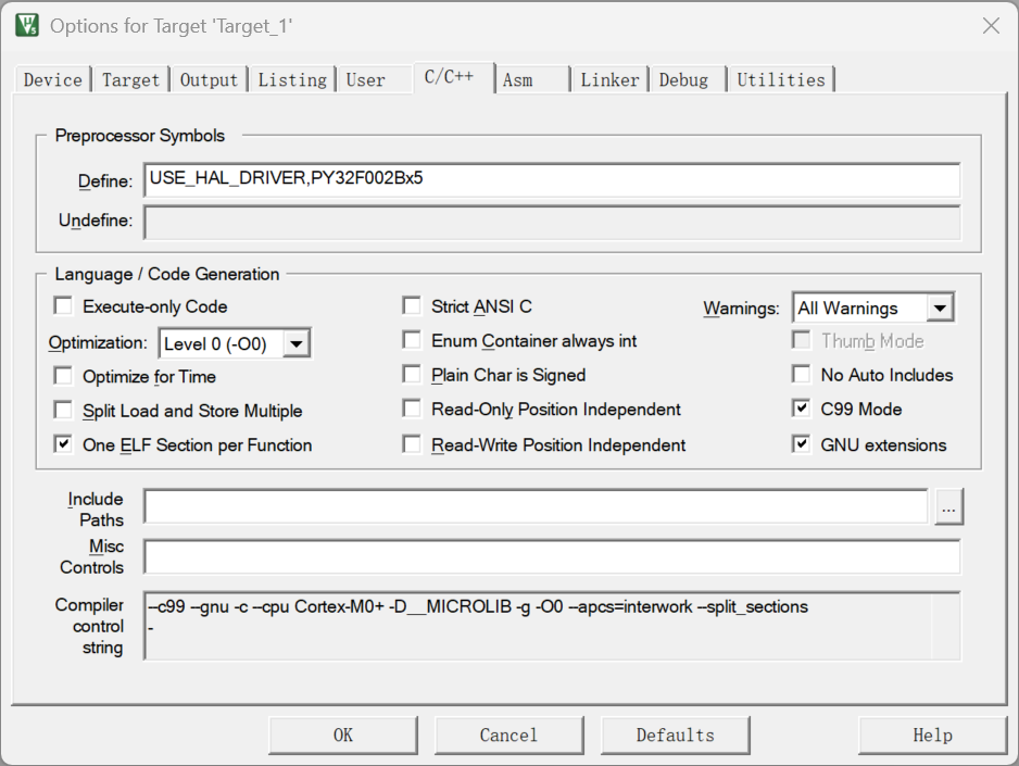 PY32F002B入门——01建立Keil工程-CSDN博客