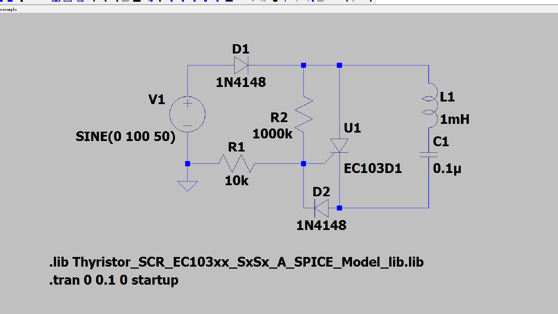 LTspice 仿真SCR脉冲电路_ltspice仿真-CSDN博客