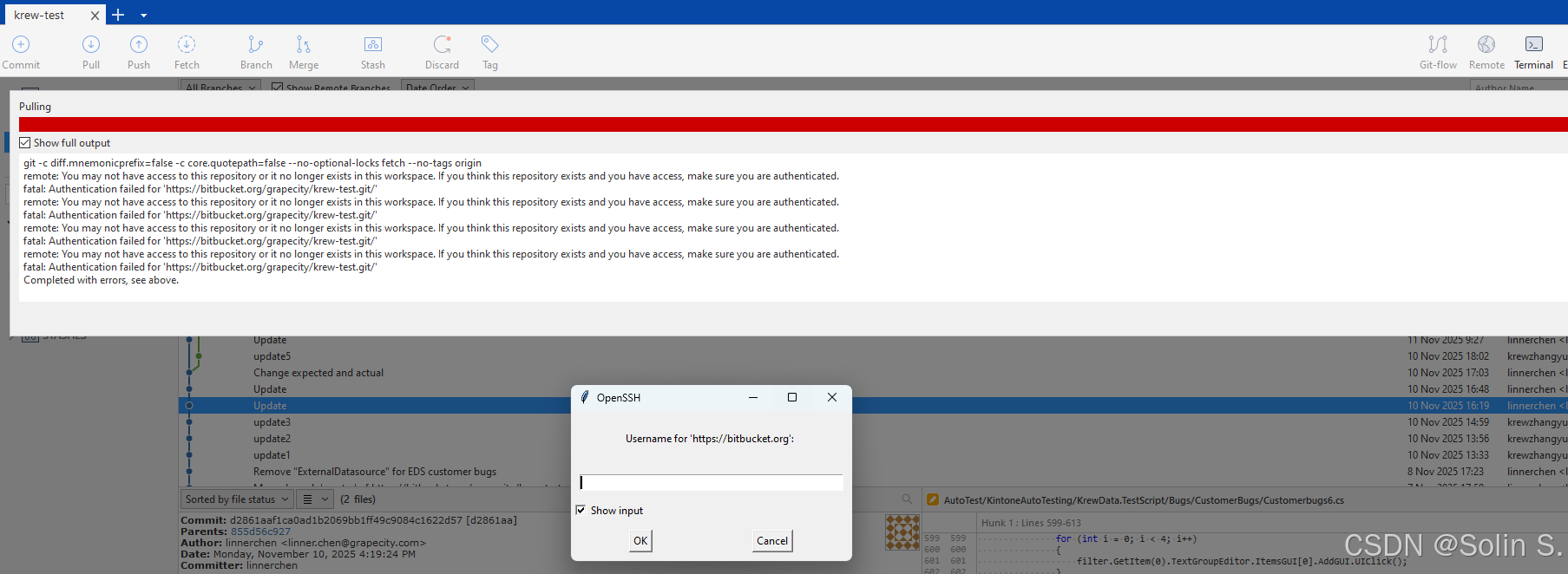 【Sourcetree 】Sourcetree 拉取 Bitbucket 代码突然失败？一次完整的定位与解决全过程（2025 年版）-CSDN博客