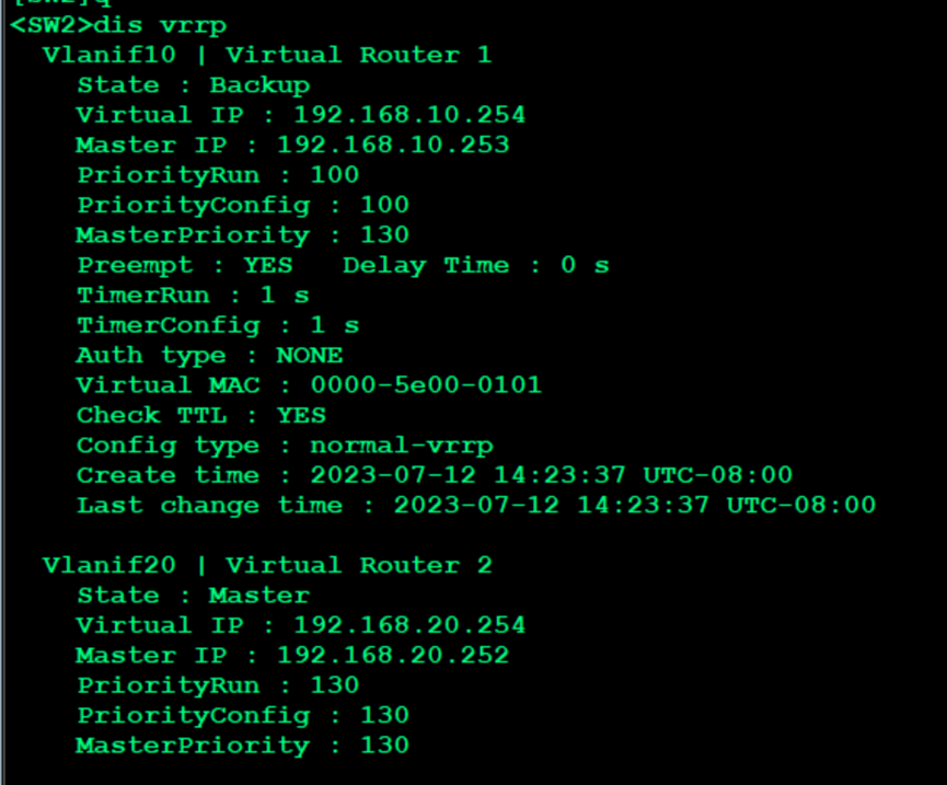 华为ENSP——VRRP热备实验-CSDN博客