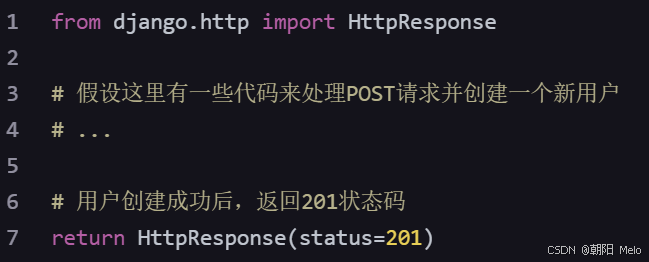return http.HttpResponse(status=201)_接口返回201-CSDN博客