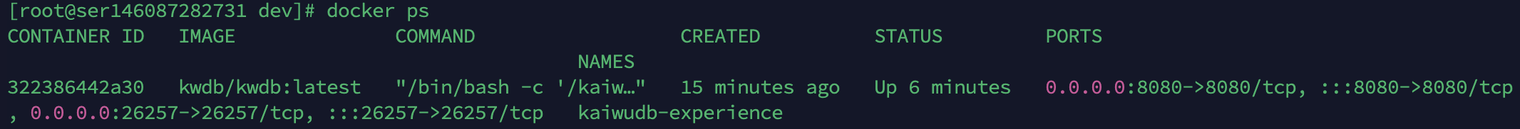 【KWDB 创作者计划】_在 CentOS 云服务中通过 Docker 安装 KWDB数据库-CSDN博客