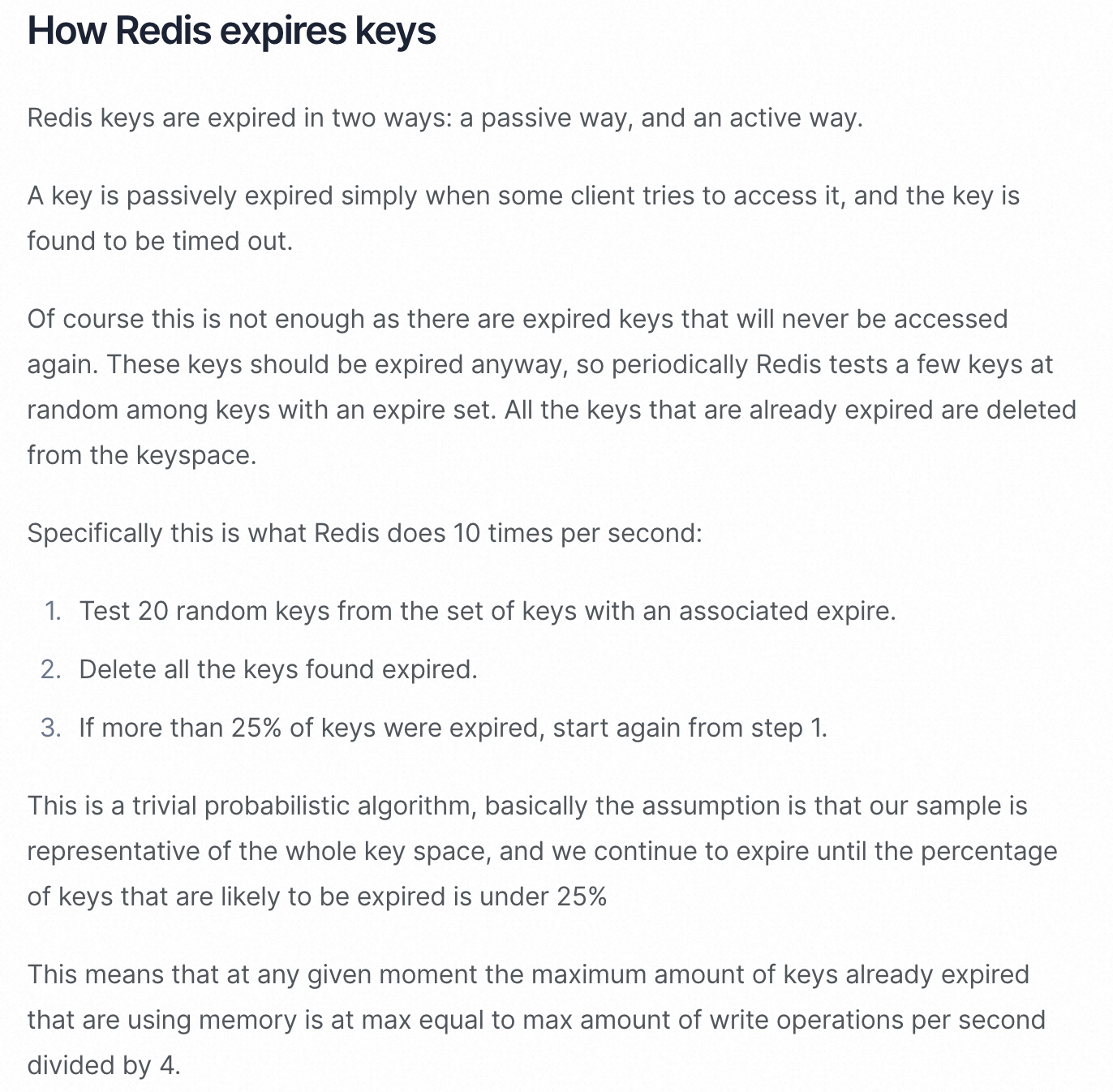 Redis中key过期了一定会立即删除吗_redis过期key何时会删除-CSDN博客