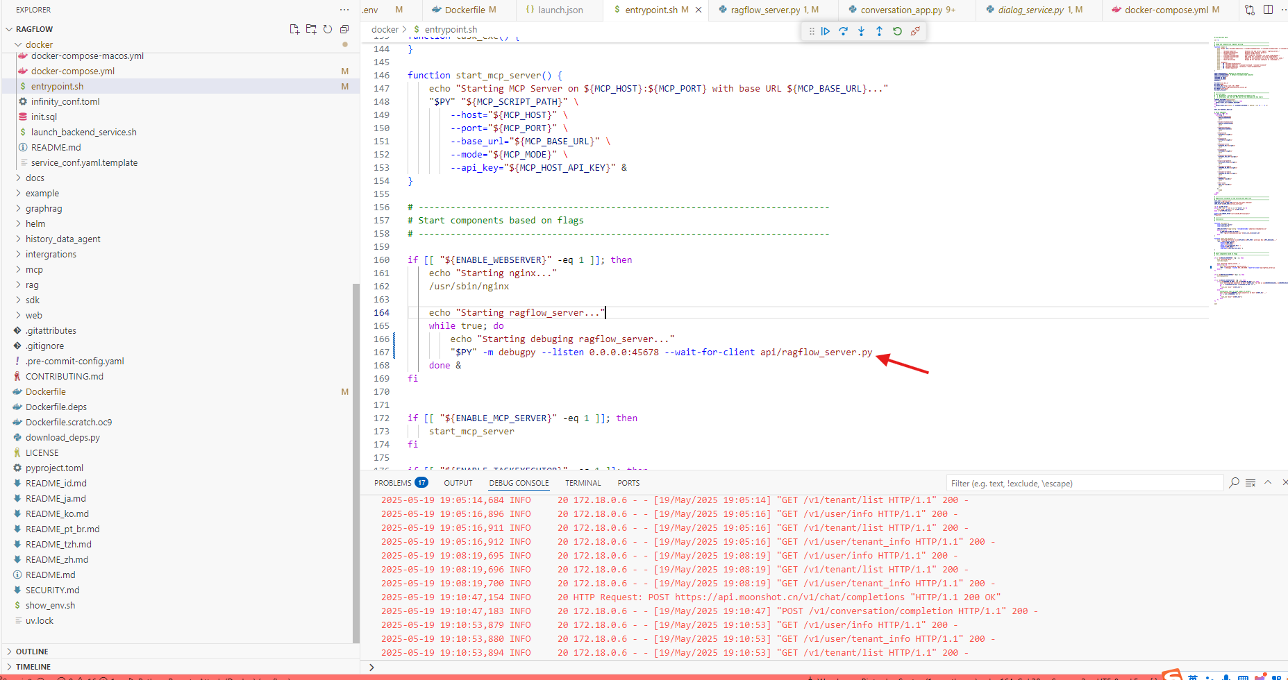 RAGFlow源码阅读笔记--VSCode单步调试api代码_ragflow 源代码修改-CSDN博客