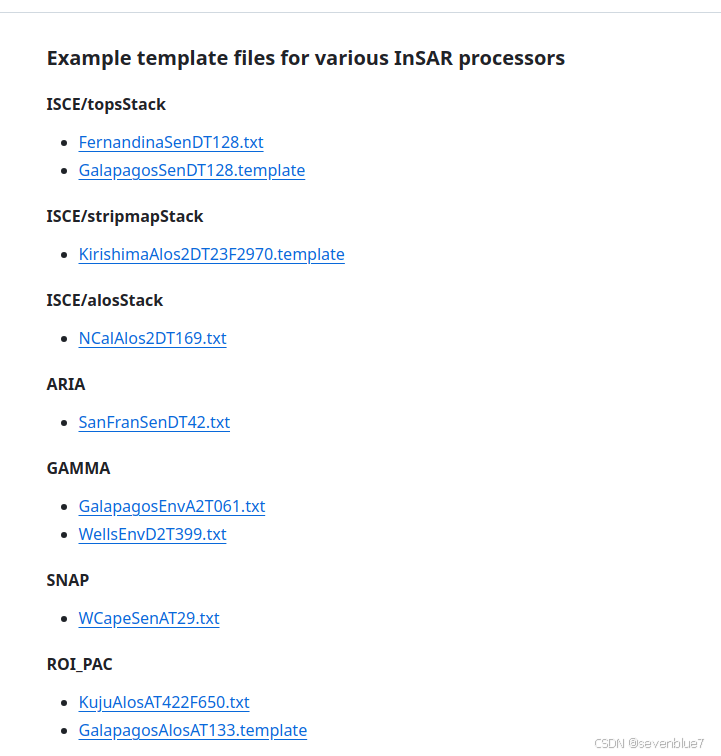 预处理软件导入mintpy的文件组织模板-CSDN博客