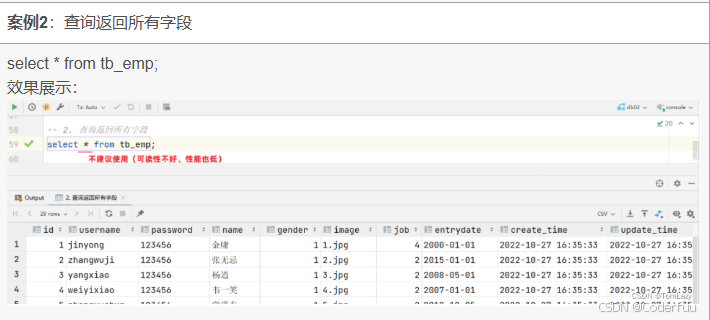 Java Web 10 DQL & 多表设计_java dql-CSDN博客