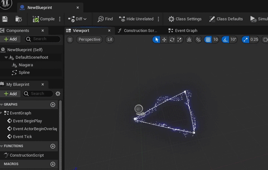Unreal Niagara制作沿样条发射的粒子_ue5 niagara粒子沿曲线运动-CSDN博客