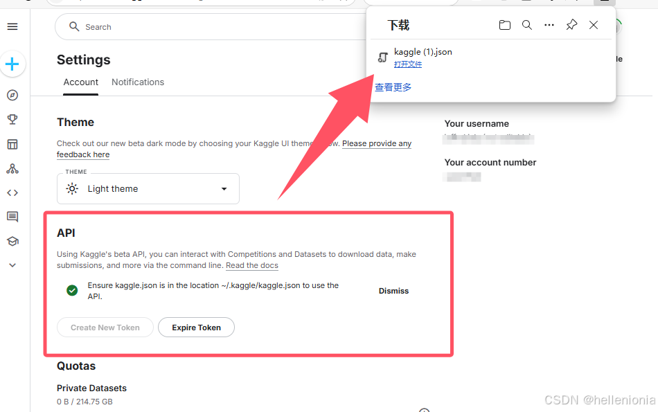【Kaggle】调用Kaggle的API来下载Kaggle的公开数据集_kaggle api-CSDN博客