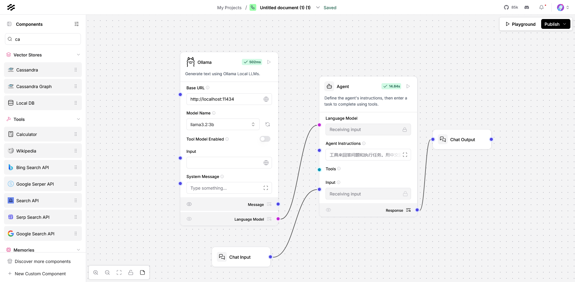 langflow搭建可以调用工具的智能体_langflow 大模型配置-CSDN博客