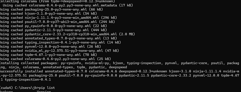 安装Deepspeed依赖包——Windows系统_windows安装deepspeed-CSDN博客