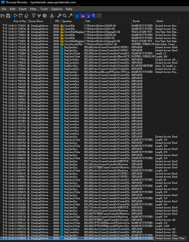 如何使用 Process Monitor 與 WinDbg 全面排查應用程式崩潰——以 RTSS Overlay 導致 Dying Light 當機為例_怎么用process minitor差 ...