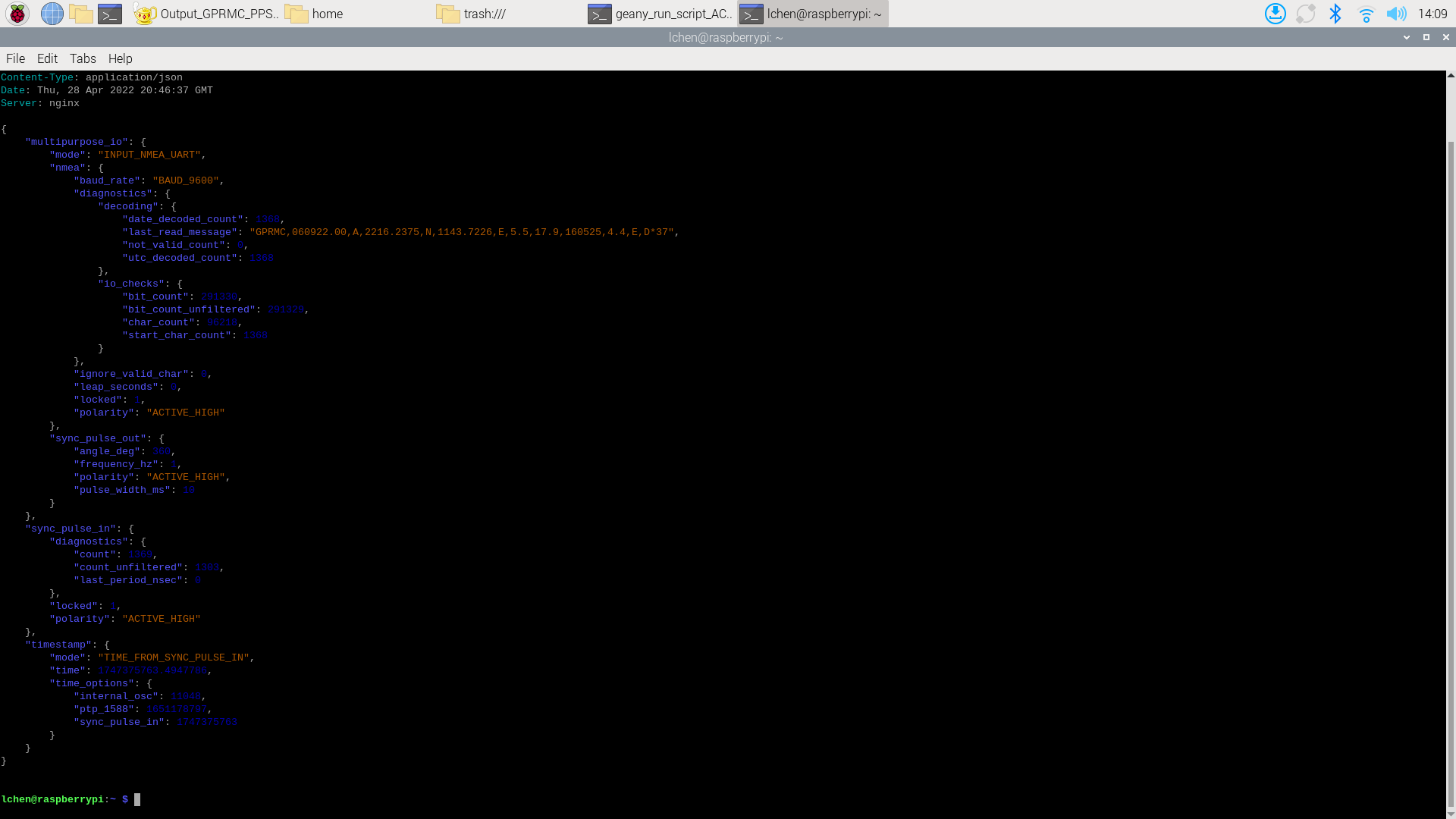 通过 Raspberry Pi 模拟 GPS 的 GPRMC 输出与 Ouster LiDAR 进行时钟同步_ouster lidar gps ...