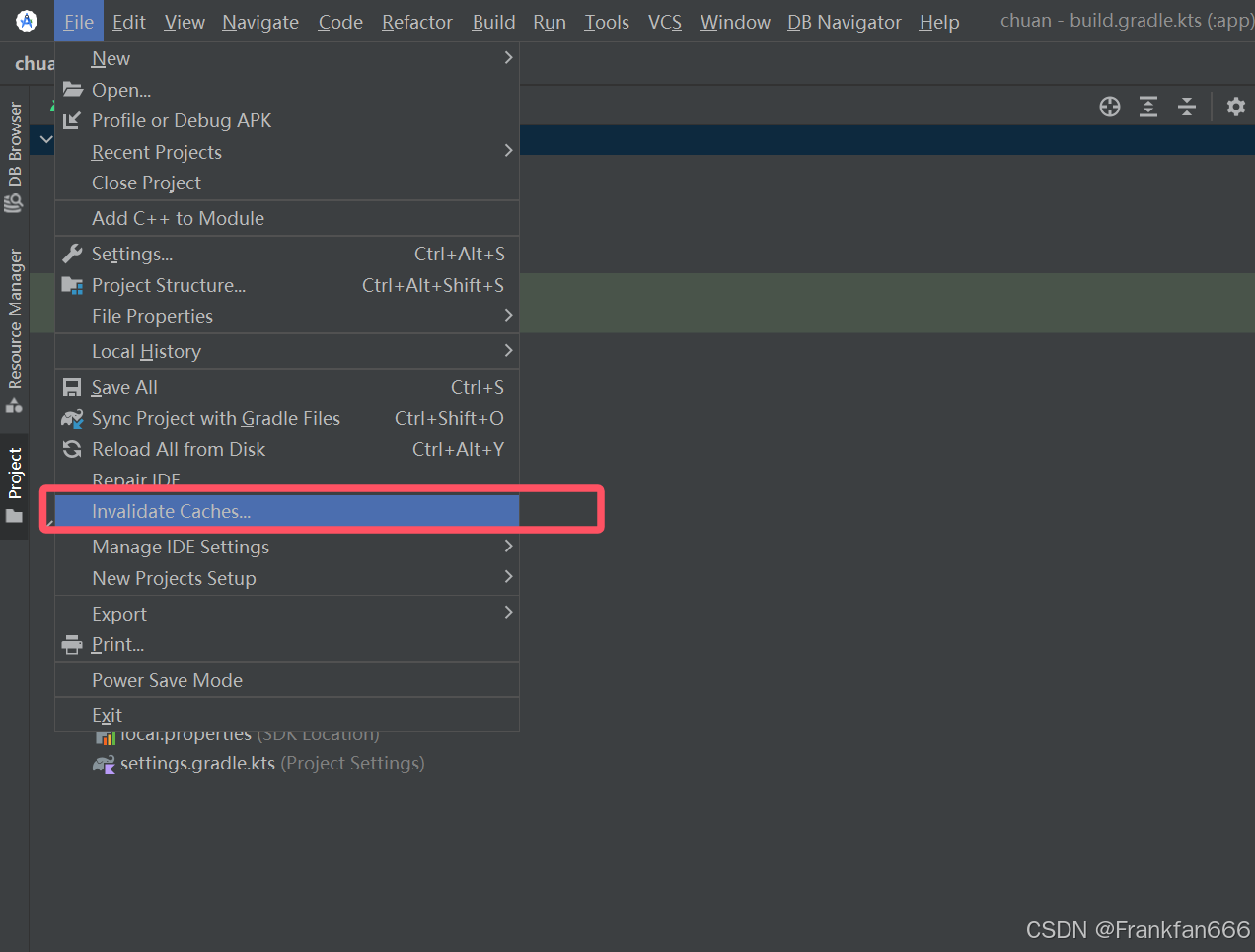 Android Studio 新创建项目，Gradle scripts下方文件内容全红，明明前面创建的项目没有问题_settings.gradle.kts内容全部爆红-CSDN博客