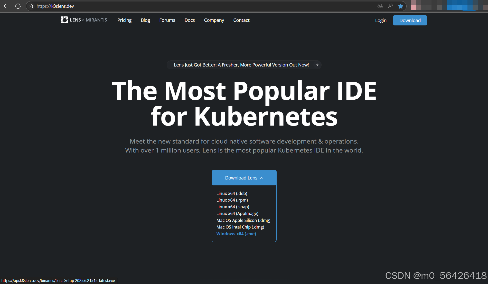 k8s lens安装-CSDN博客