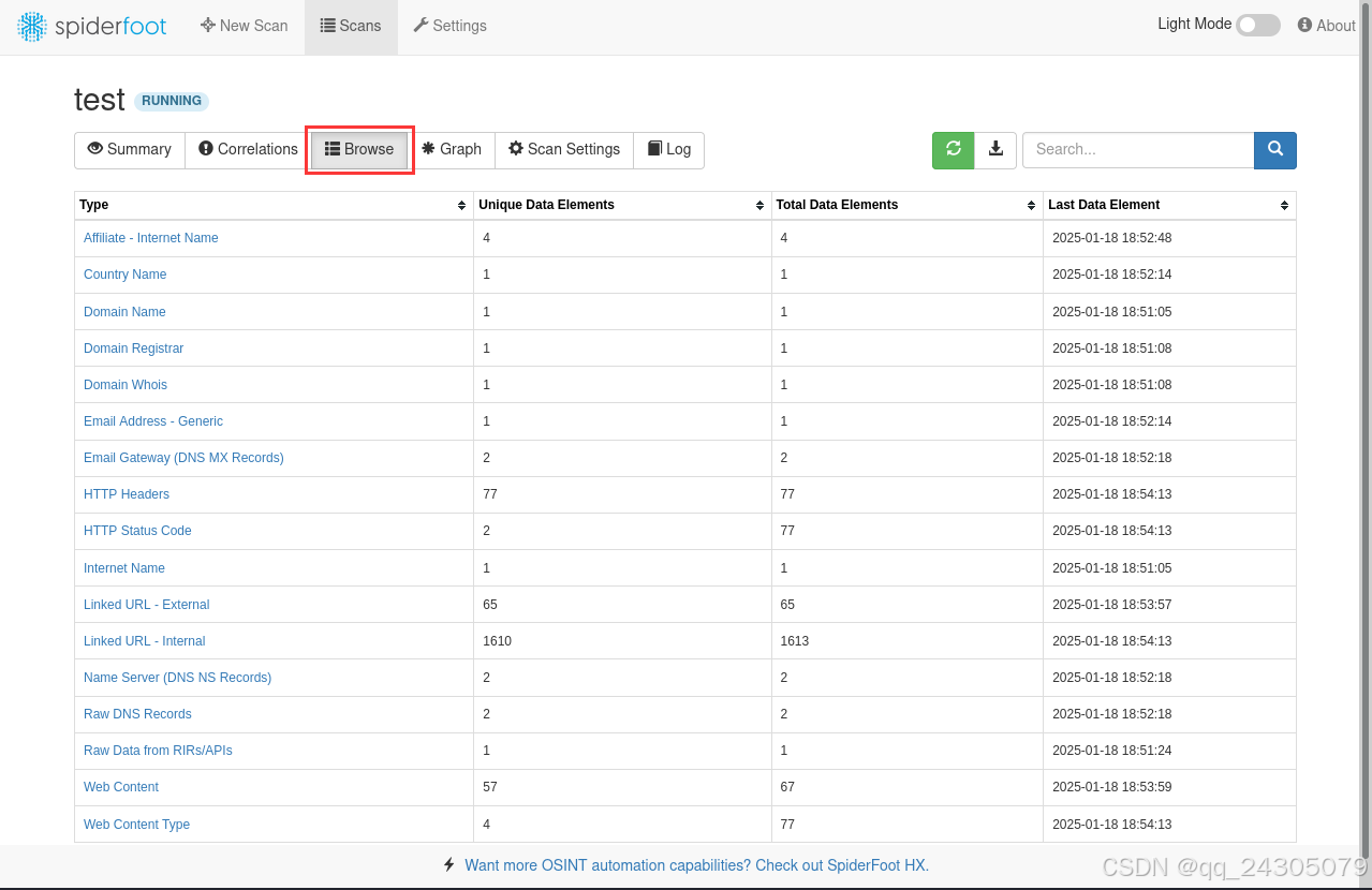 SpiderFoot：一款强大的开源OSINT神器！全参数详解教程！Kali Linux 教程！-CSDN博客