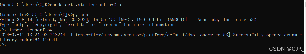 tensorflow2.5——gpu傻瓜式安装_tensorflow 2.5-CSDN博客