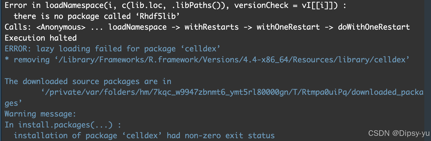 单细胞测序分析——细胞注释SingleR 问题解决_library(celldex)-CSDN博客