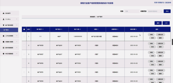 计算机毕业设计springboot保险行业客户信息管理系统的设计与实现 基于springboot的保险客户全生命周期信息管理平台设计与实现 Springboot框架下保险行业客户数据智能管理