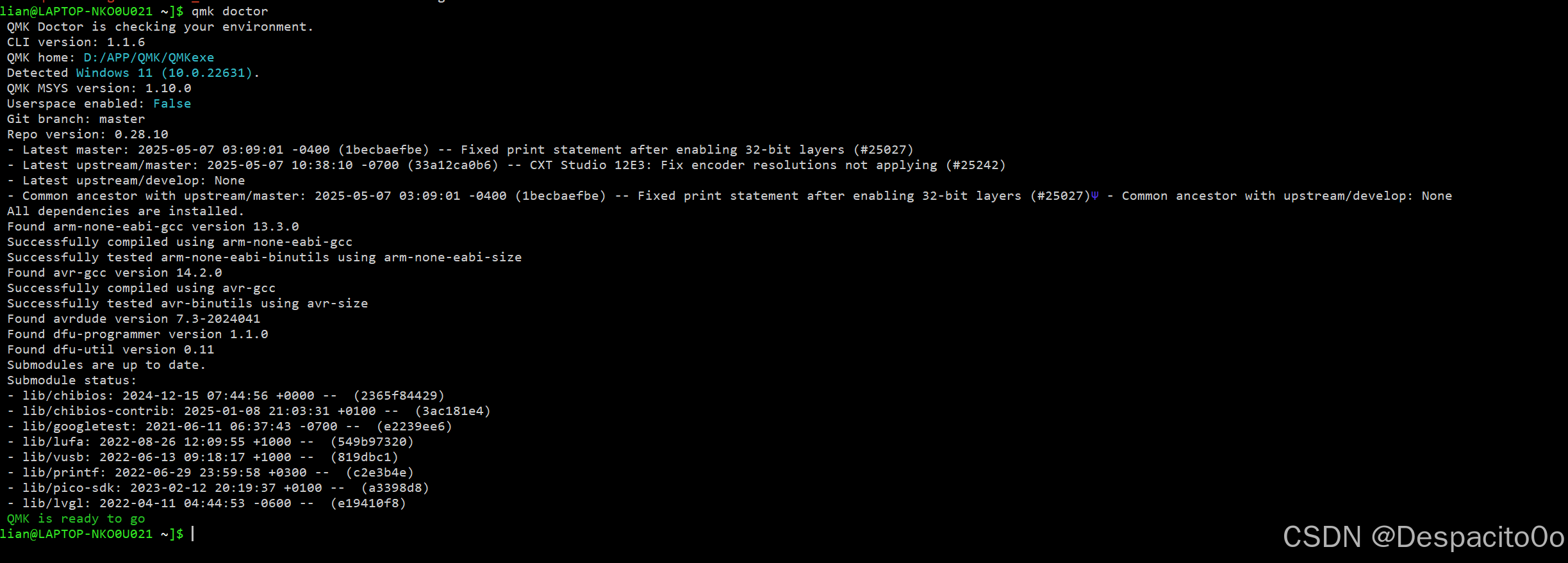【QMK键盘】零基础搭建QMK固件环境完全攻略-CSDN博客