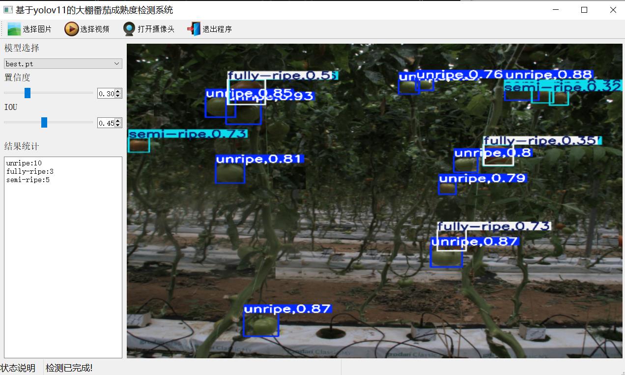 基于yolov11的大棚番茄成熟度检测系统python源码+pytorch模型+评估指标曲线+精美GUI界面-CSDN博客