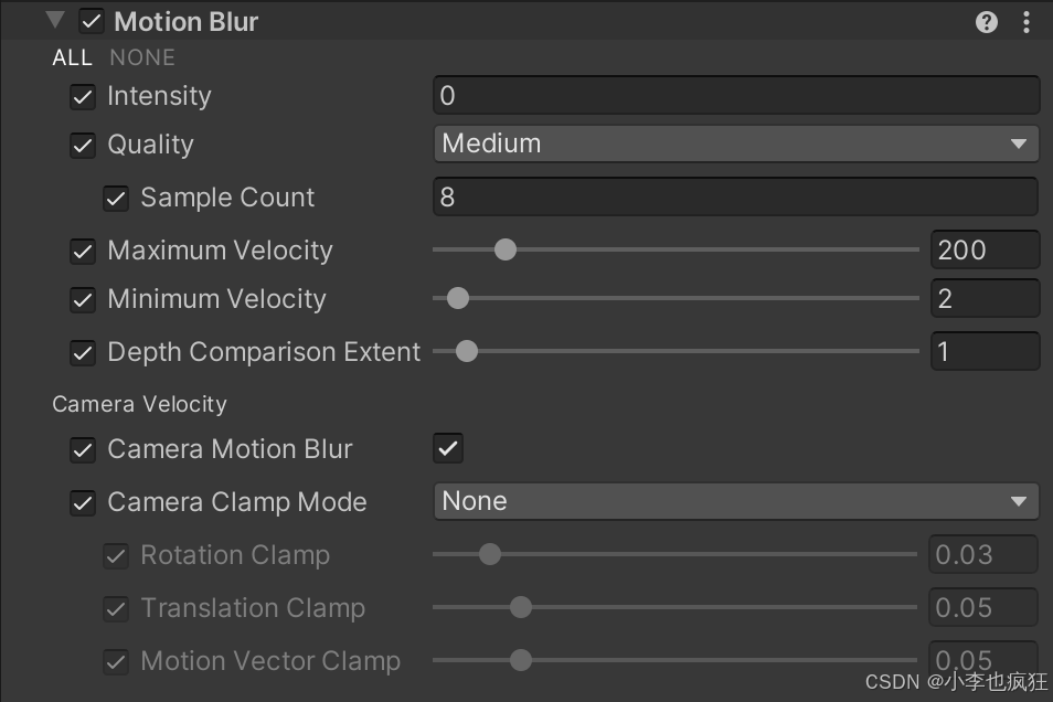Unity中的HDRP(十八):运动模糊（Motion Blur）_unity 开启 motion vectors-CSDN博客