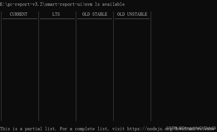 Nvm安装Node时显示 is not yet released or available_error installing 23.11.0: node.js v23.11.0 is not ...
