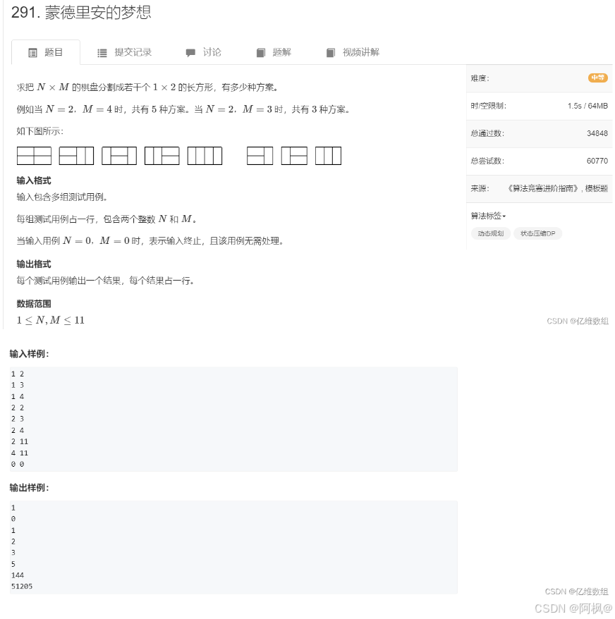 【算法总结】状态压缩dp- y总算法基础课_状态压缩dp c++-CSDN博客