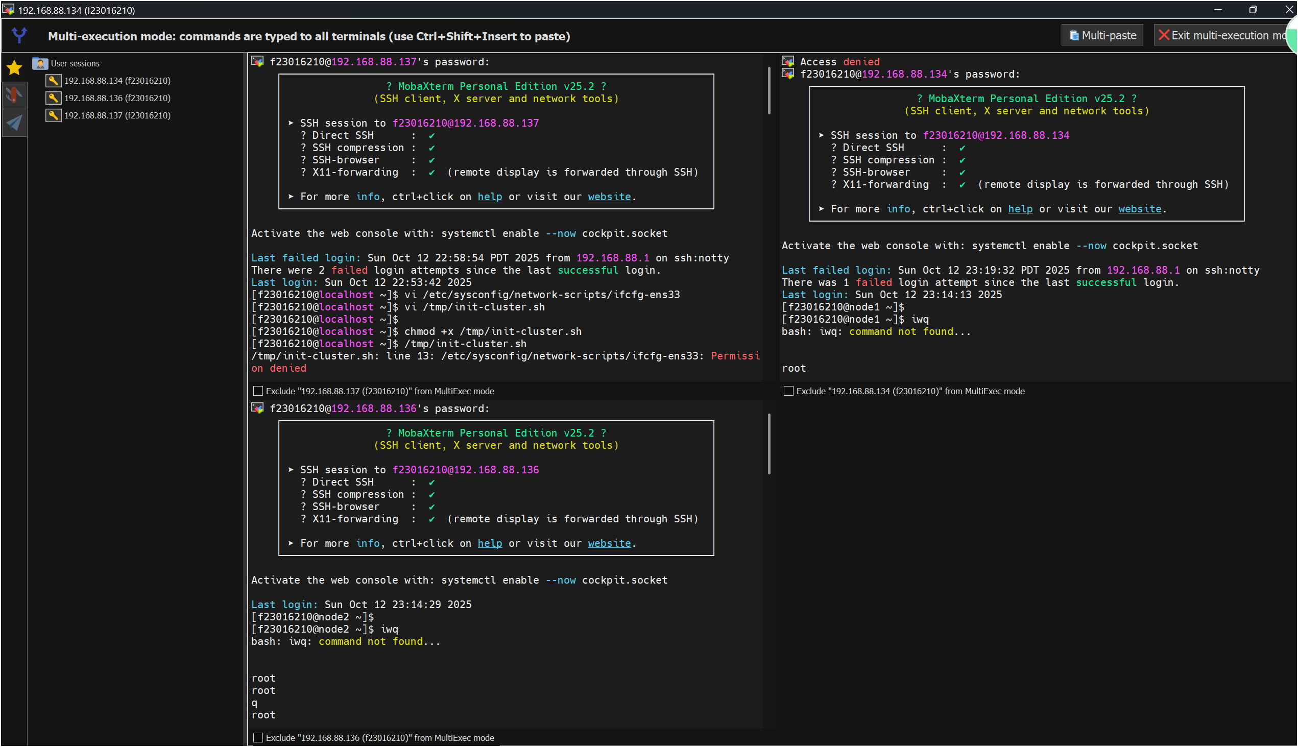 用Shell脚本完成主机名、固定IP、SSH免密登陆 （以VMware+CentOS 8为例）-CSDN博客