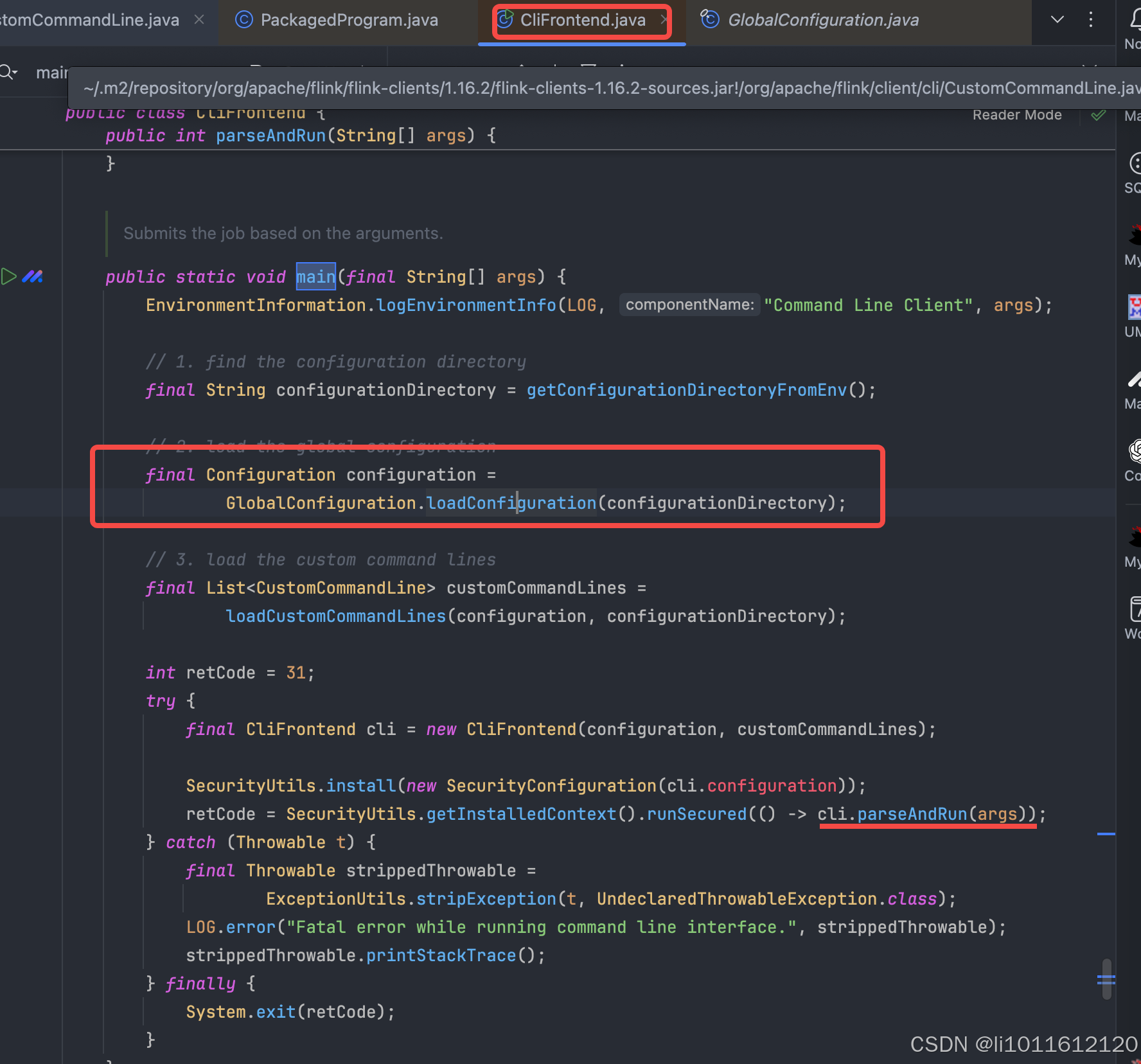flink是如何发现我们自己jar的main方法开始执行的_flink项目指定main-CSDN博客