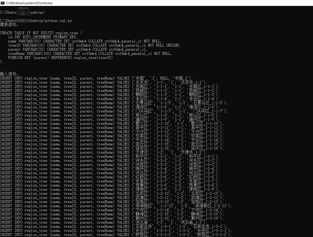 全国省市县行政区数据（数据库表）-CSDN博客