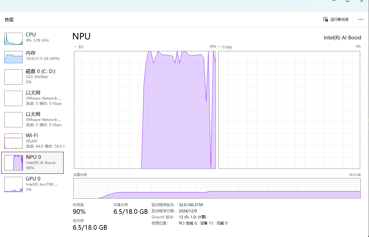GitHub - whw174660897/npu-load-model: 使用Intel(R) AI Boost 加载模型