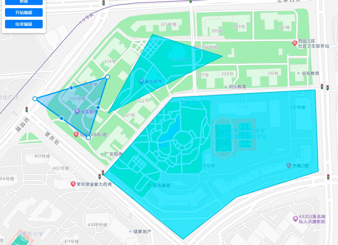 Vue3 高德地图js Api 矢量覆盖物编辑 多边形编辑器吸附功能vue 高德地图 Polygoneditor的settarget用法
