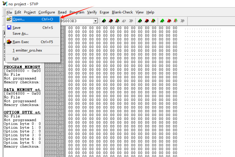 STM8程序批量下载ST Visual Programmer批量烧写教程--STM8开发【三】_stvp烧录教程-CSDN博客