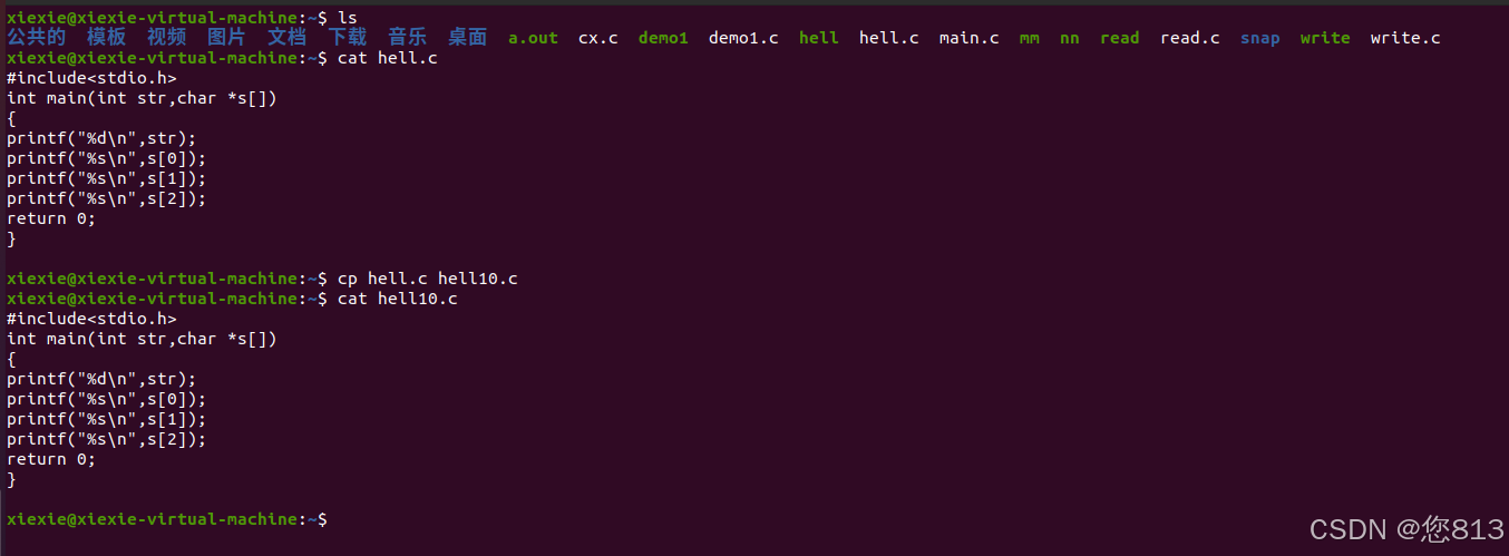 三、Write、Read、lseek函数、main函数以及cp指令的实现_c语言write-CSDN博客