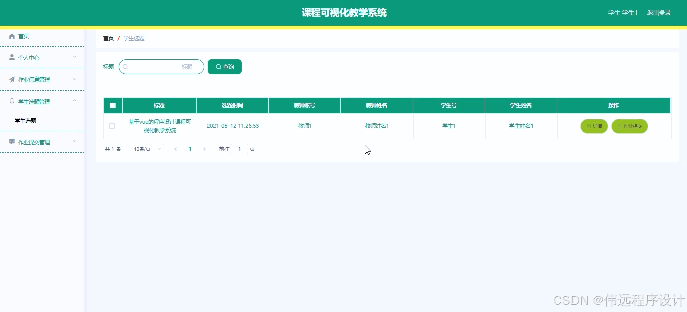 基于vue的程序设计课程可视化教学系统设计与实现javassm万字文档系统源码数据库 调试vue 教学设计 Csdn博客