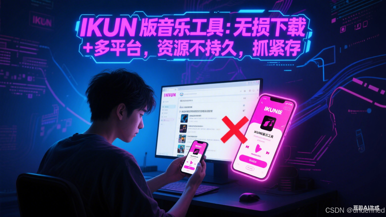 IKUN 版音乐工具：无损下载 + 多平台，资源不持久，抓紧存_ikun music-CSDN博客