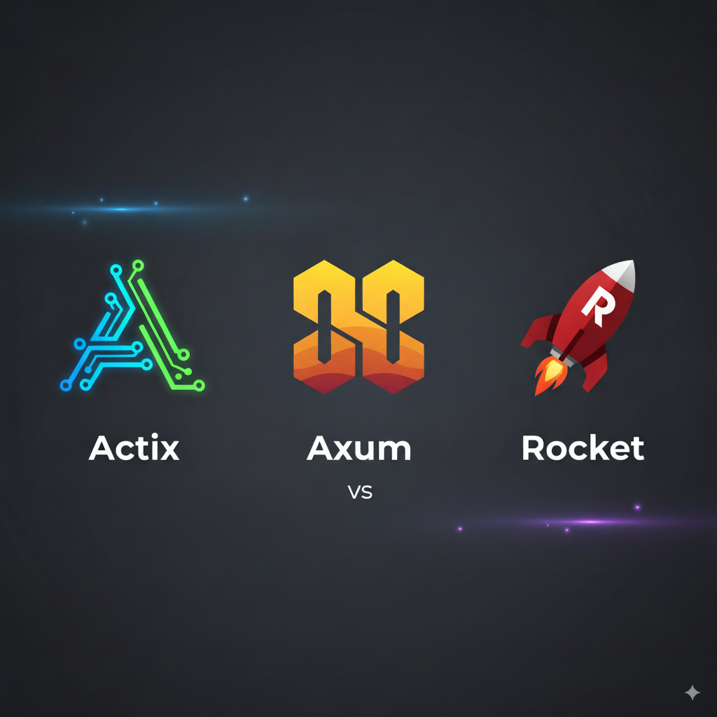 Rust Web框架大比拼：Actix vs Axum vs Rocket，别再只看跑分了_rust web 框架对比-CSDN博客