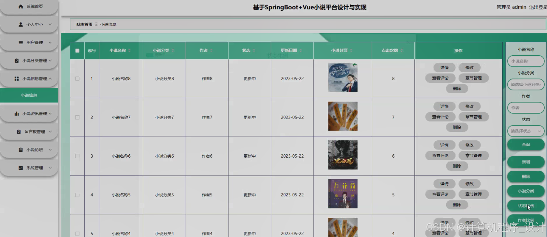 【开题报告】基于springbootvue小说平台设计与实现（程序源码论文 计算机毕业设计基于springboot和vue小说平台的设计与实现开题报告 Csdn博客