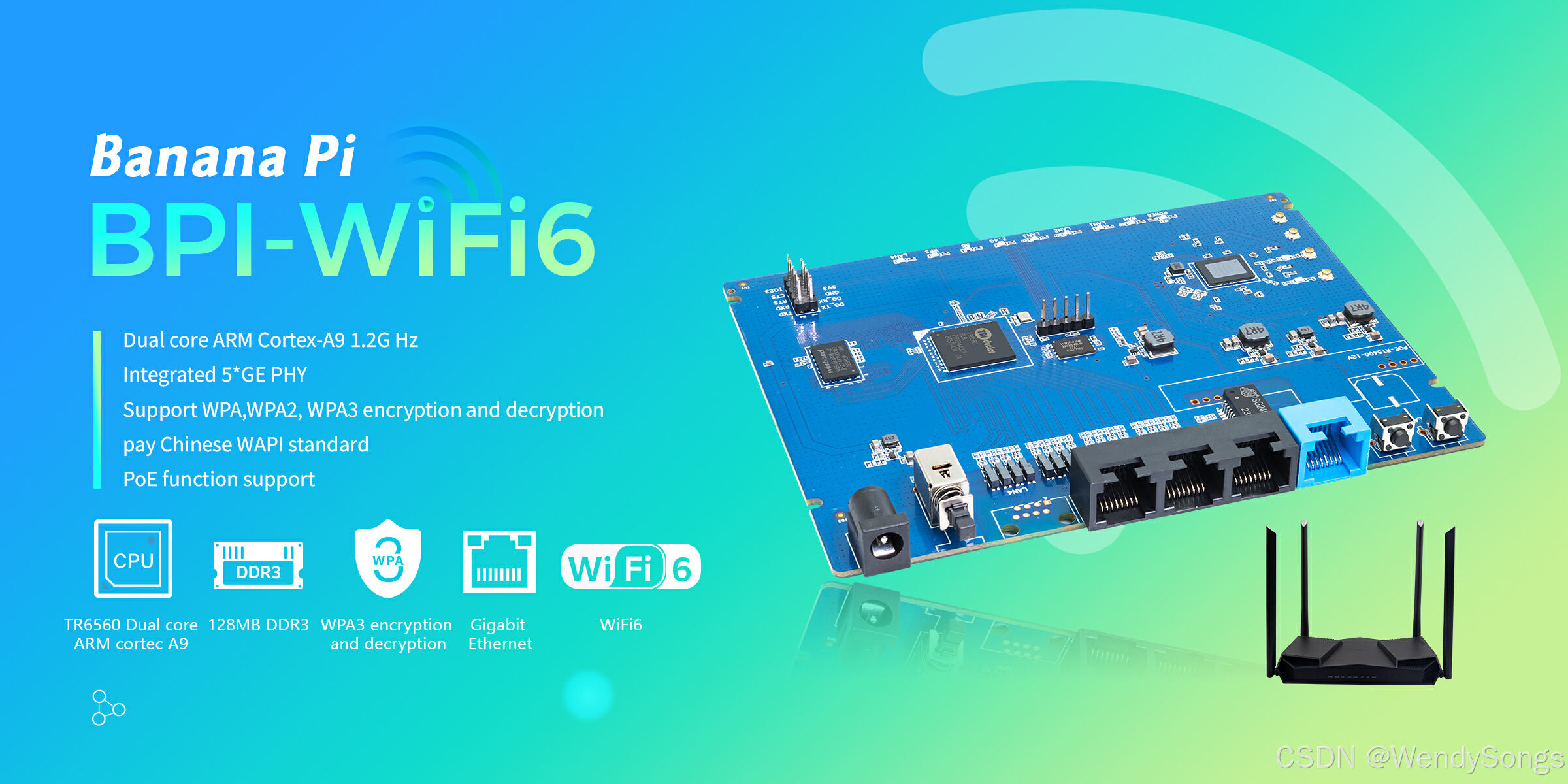 香蕉派BPI-Wifi6开源路由器 创耀科技wifi无线芯片标准WiFi6路由-CSDN博客