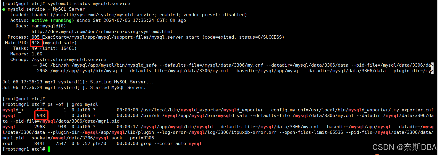 MySQL篇—启动、关闭、重启linux下MySQL数据库的多种方式_mysql 重启-CSDN博客