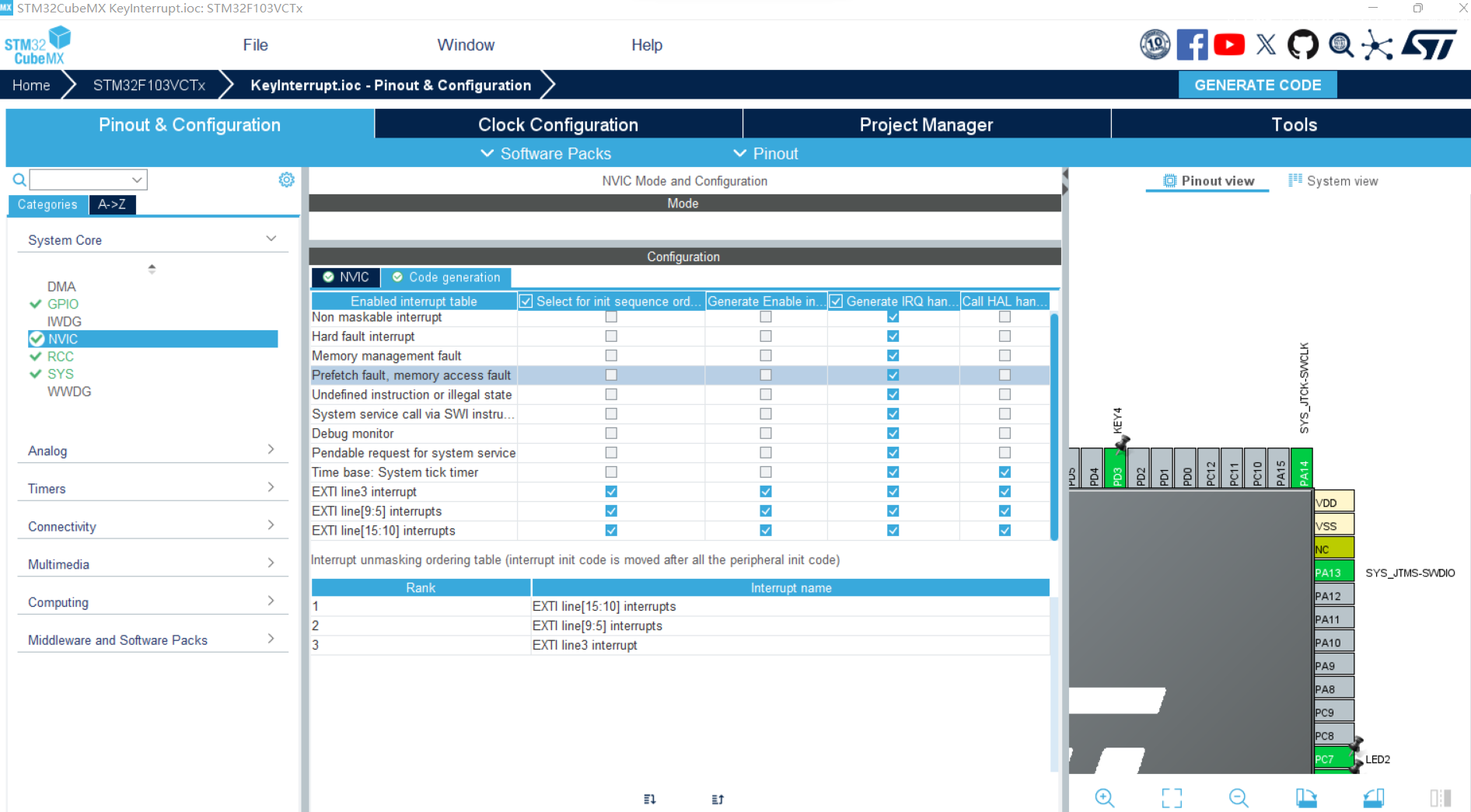 STM32CubMx中NVIC的设置界面易迷惑的点_interrupt unmasking ordering table (interrupt init-CSDN博客