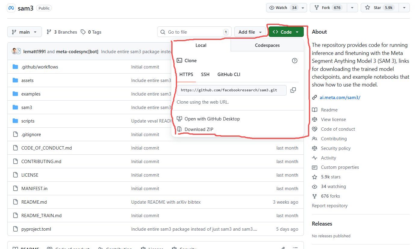 SAM3炸裂来袭！Linux系统，手把手带你跑通SAM3模型。_sam3配置-CSDN博客
