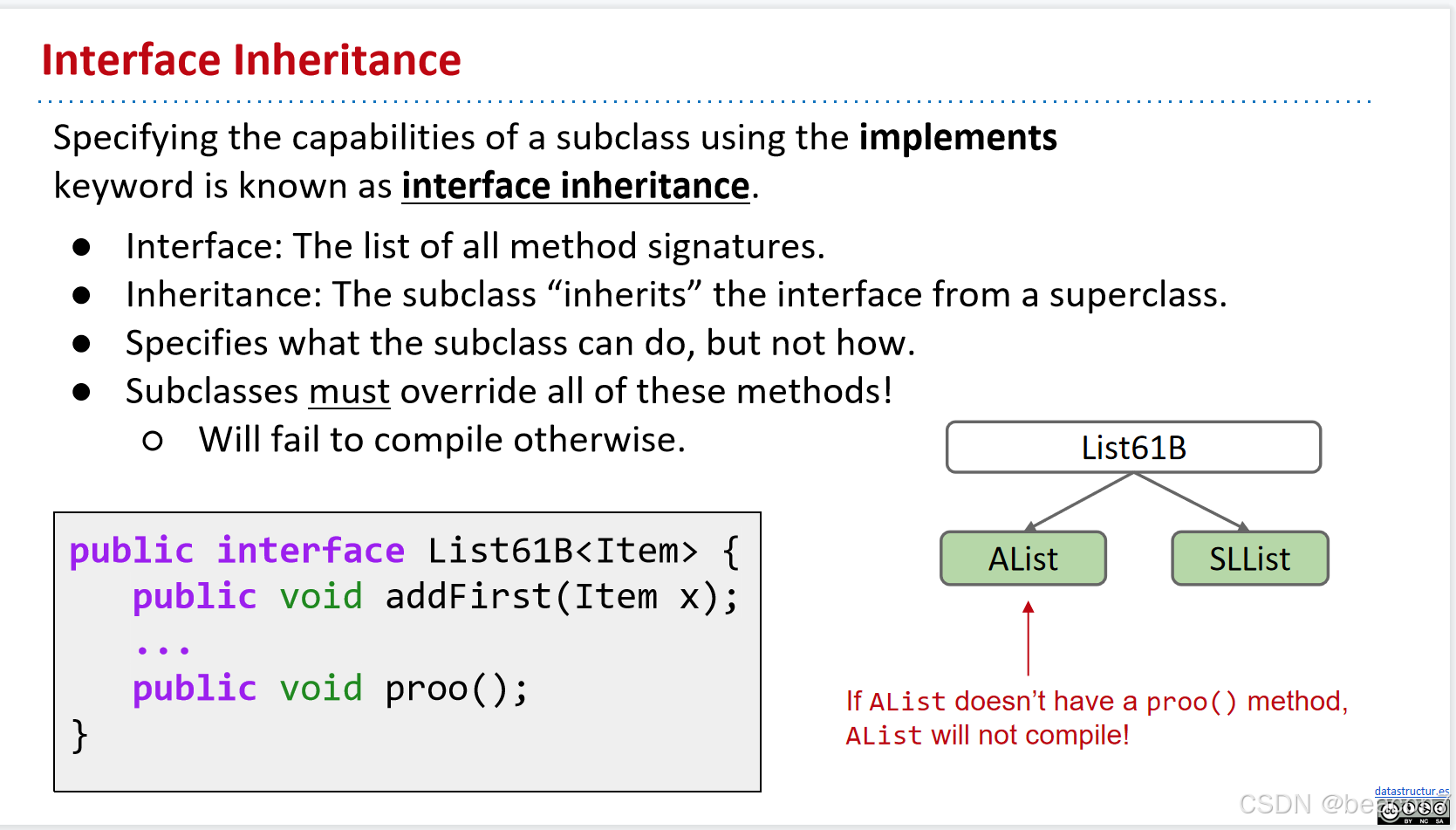 cs61b lec8 Inheritance, Implements(继承 实现) 笔记_cs61b笔记-CSDN博客