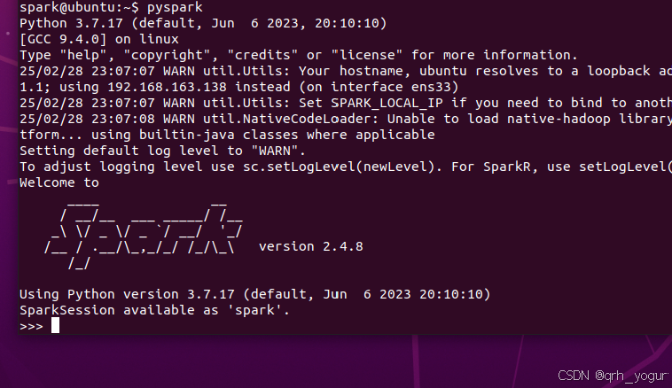 Spark环境搭建与配置_spark安装配置步骤-CSDN博客